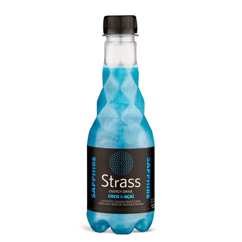 STRASS ENERGY DRINK SAPPHIRE 320 ML PACK COM 6 UN - Maori do Brasil